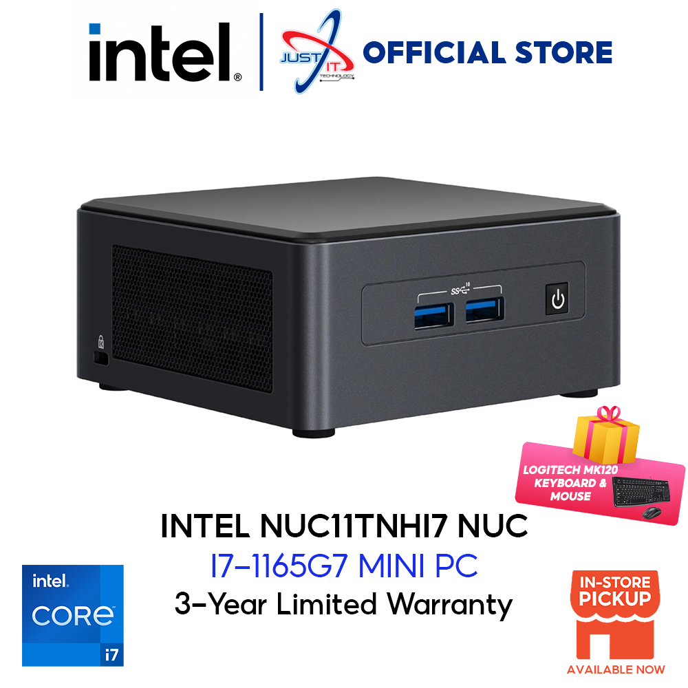 Intel NUC 11 Pro Kit NUC11TNHi7 Mini PC Barebone DIY Desktop 11th Gen ...