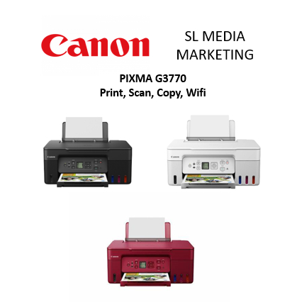 Canon Pixma G3770 All in One Printer (Print, Scan, Copy, Wi-Fi ...