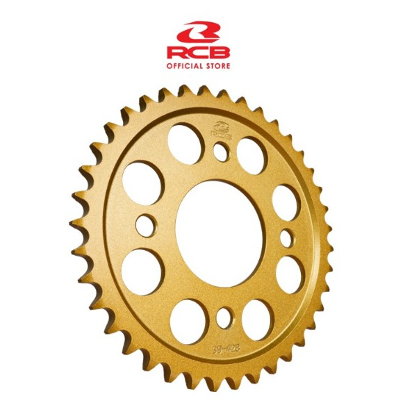 RCB S-SERIES 428 GOLD REAR CHAIN SPROCKET Y15 / Y16 / LC135 / RS150 ...
