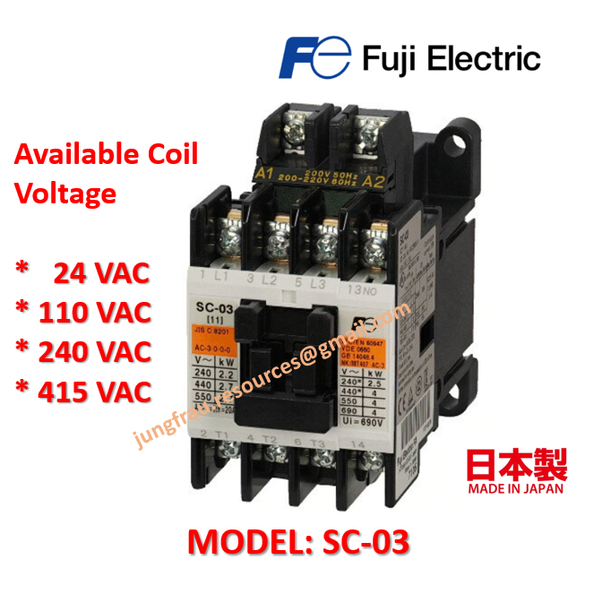 FUJI ELECTRIC SC-03 CONTACTOR (AC) | Shopee Malaysia