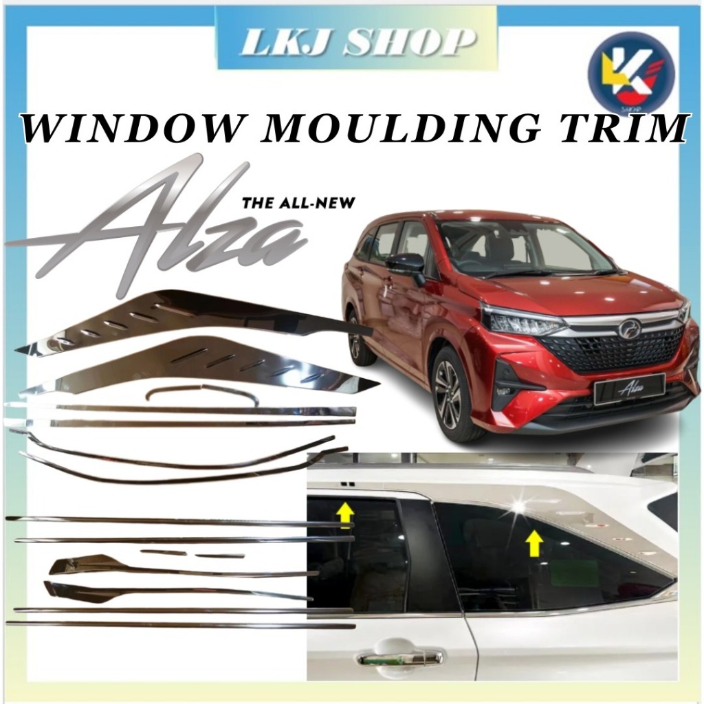 PERODUA ALZA NEW D27 / TOYOTA VELOZ 2022 2023 2024 DOOR WINDOW MOULDING ...