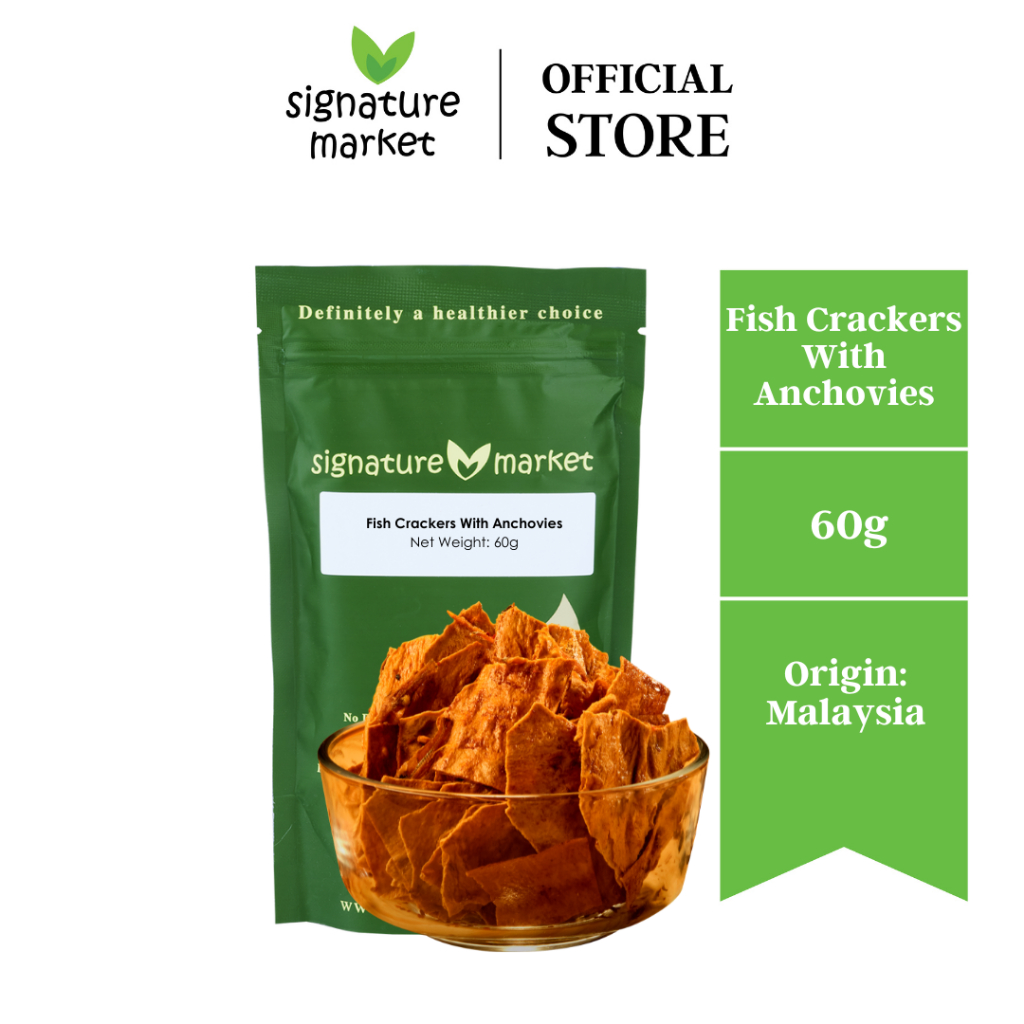Signature Market Fish Crackers With Anchovies (60g) | Shopee Malaysia