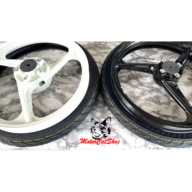 Enkei Sport Rim 3 Batang Hitam Putih Combo Set Y15ZR Y16 Size (FR 1.6 ...