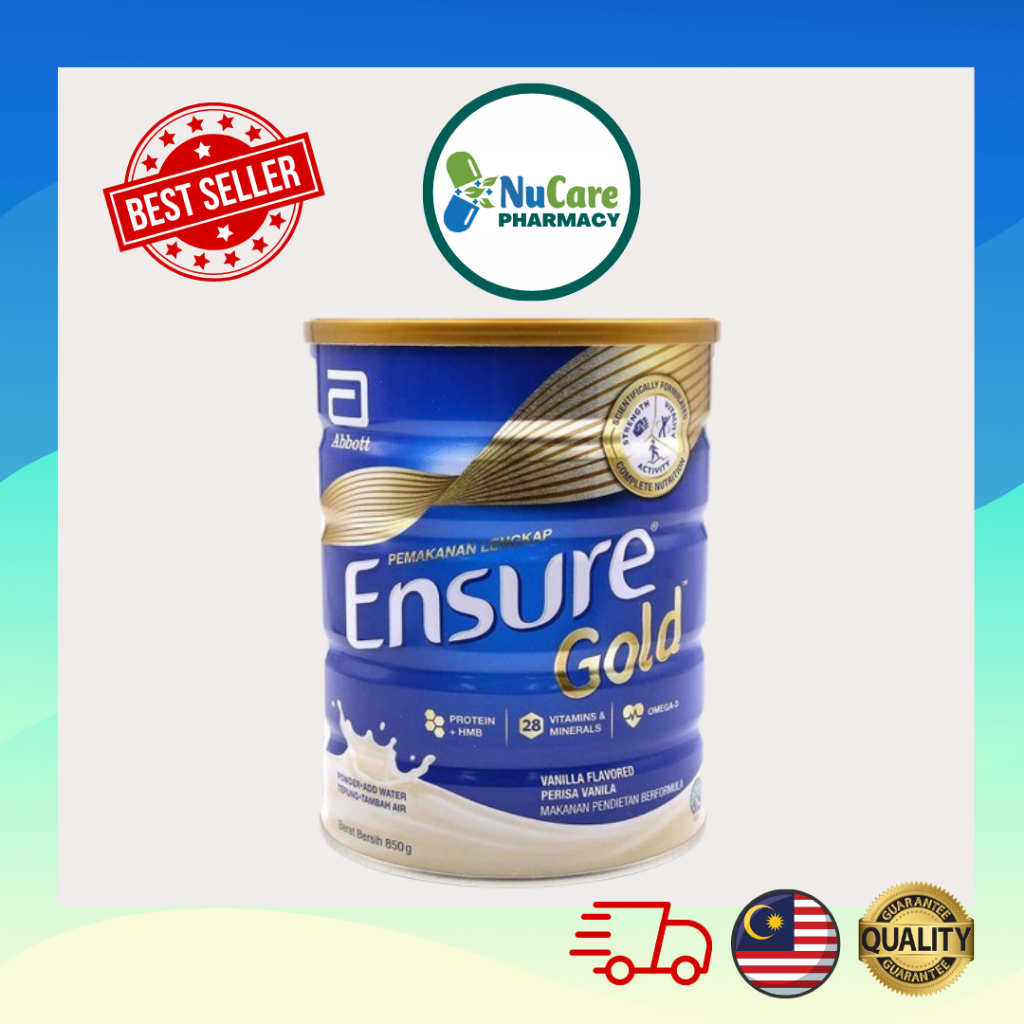 ENSURE GOLD VANILLA 850G/TIN | Shopee Malaysia