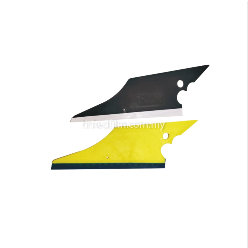 HAND GUN SCRAPER/ Universal squeegee gun shape with rubber edge/Tinted ...