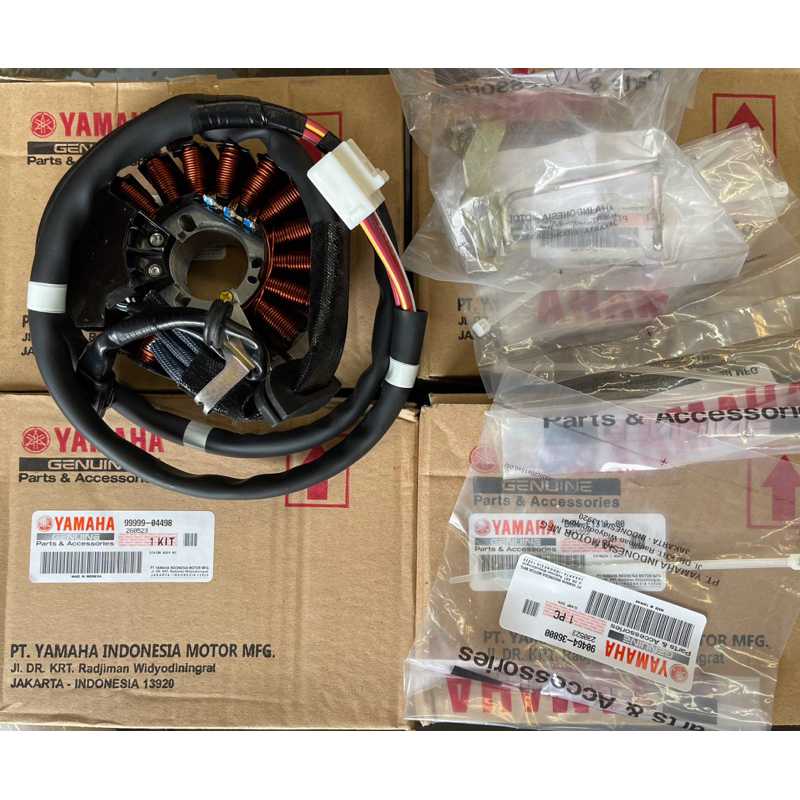 100% ORIGINAL -YAMAHA NVX 155 V1 STATOR ASSY KIT FUEL COIL ASSY (LONG ...