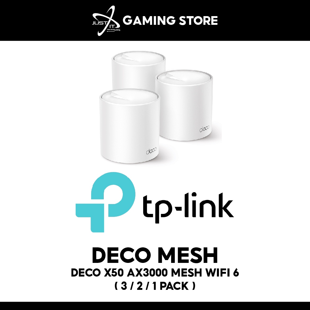 TP-LINK DECO X50 AX3000 MESH WIFI 6 ROUTER ( 3PACK / 2PACK / 1PACK ...