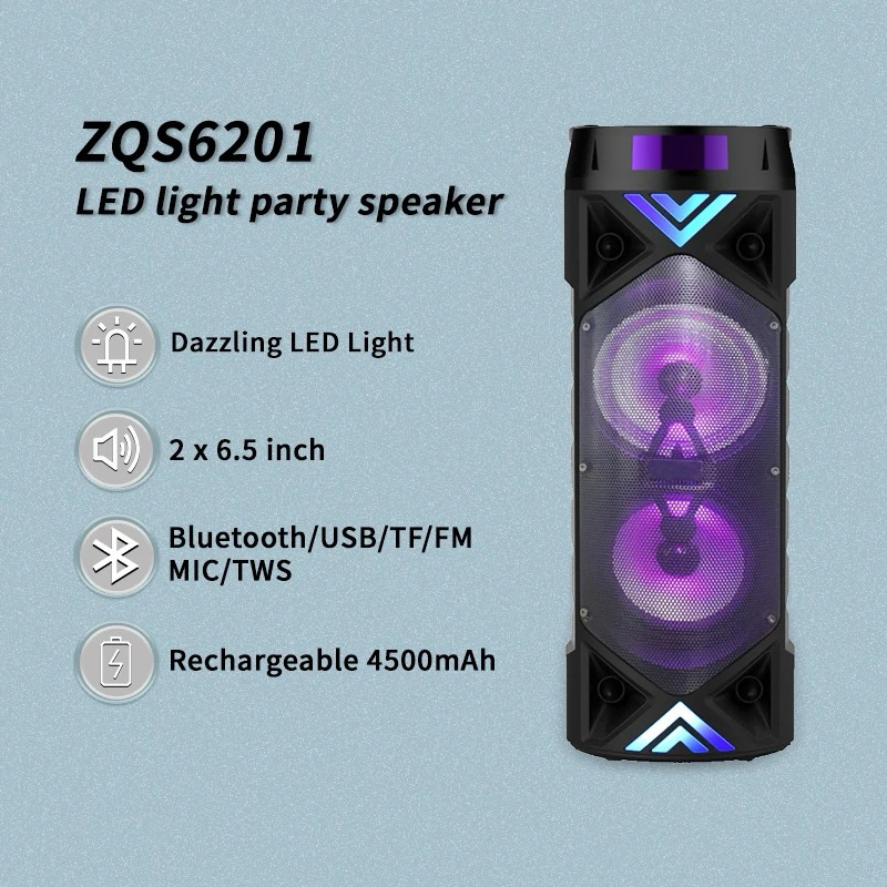 [Fast Delivery] BOOM BASS WIRELESS BLUETOOTH SPEAKER ZQS-6201/6208 WITH ...