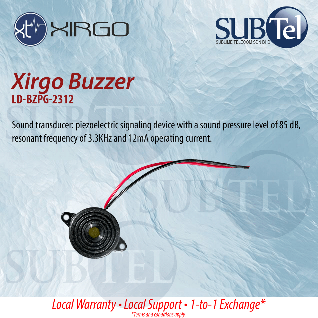 Xirgo LD-BZPG-2312 Buzzer Piezo Alarm with Built-in Generator 3 Month ...
