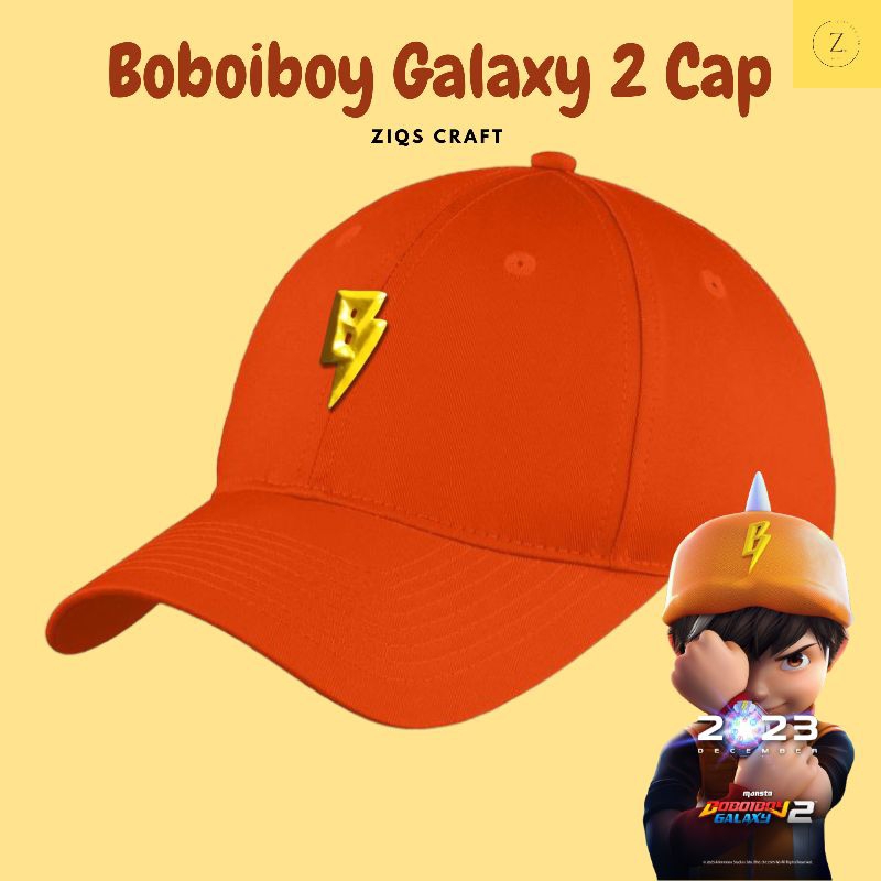 Topi Boboiboy Galaxy 2 with BoBoiBoy logo pin [High quality] | Shopee ...