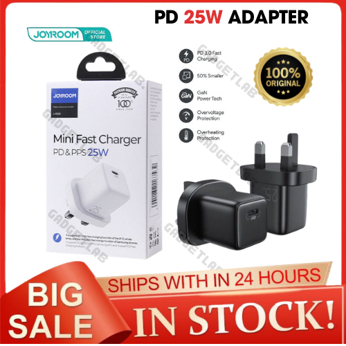 PD 25W Adapter JOYROOM L-P251 Mini Fast Charger USB-Type C PD&PPS 25W ...