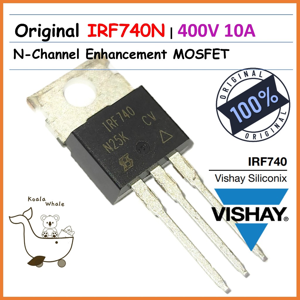 IRF740 IRF740N Original MOSFET N-Channel Transistor TO-220 IRF740NPBF IRF 740 | Shopee Malaysia