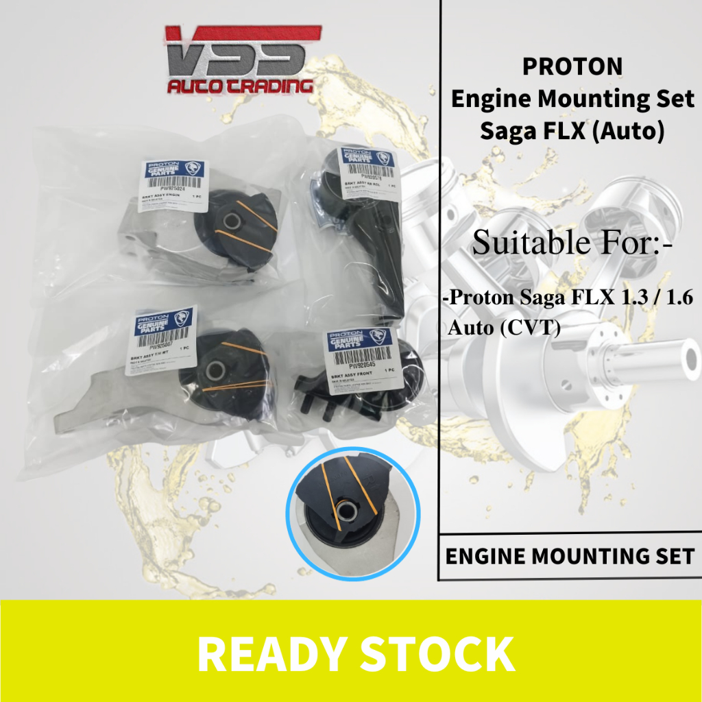 ORIGINAL PROTON PARTS) SAGA FL FLX SE 1.3 /1.6 CVT ENGINE MOUNTING SET ...