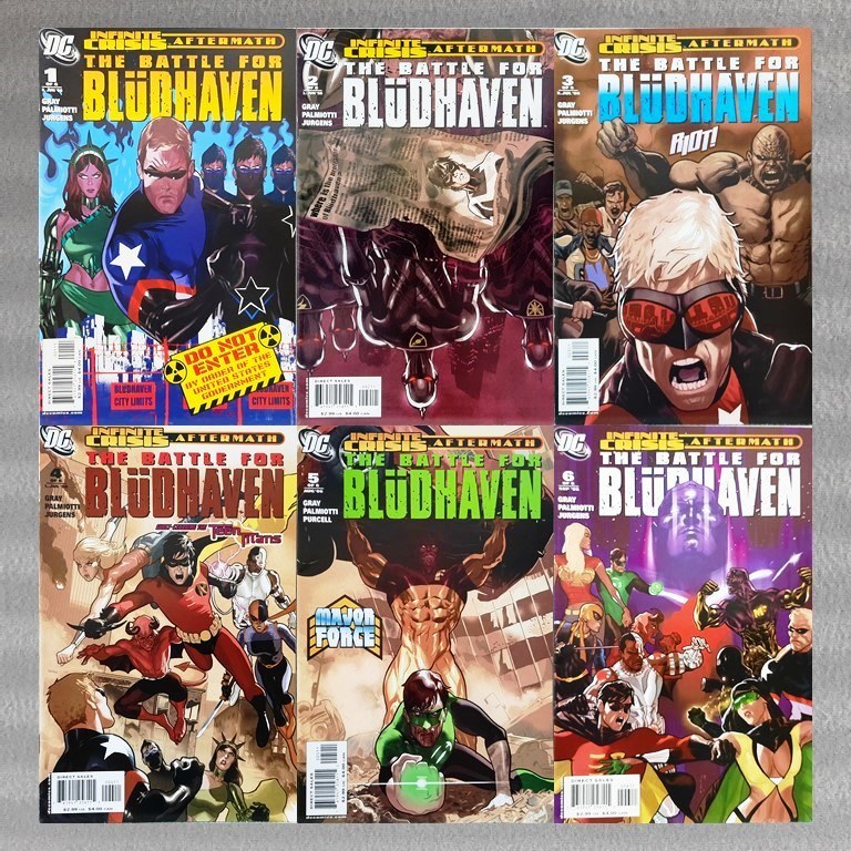 Battle for Bludhaven 6/6 Complete Set (DC Comics) Justin Gray, Dan ...