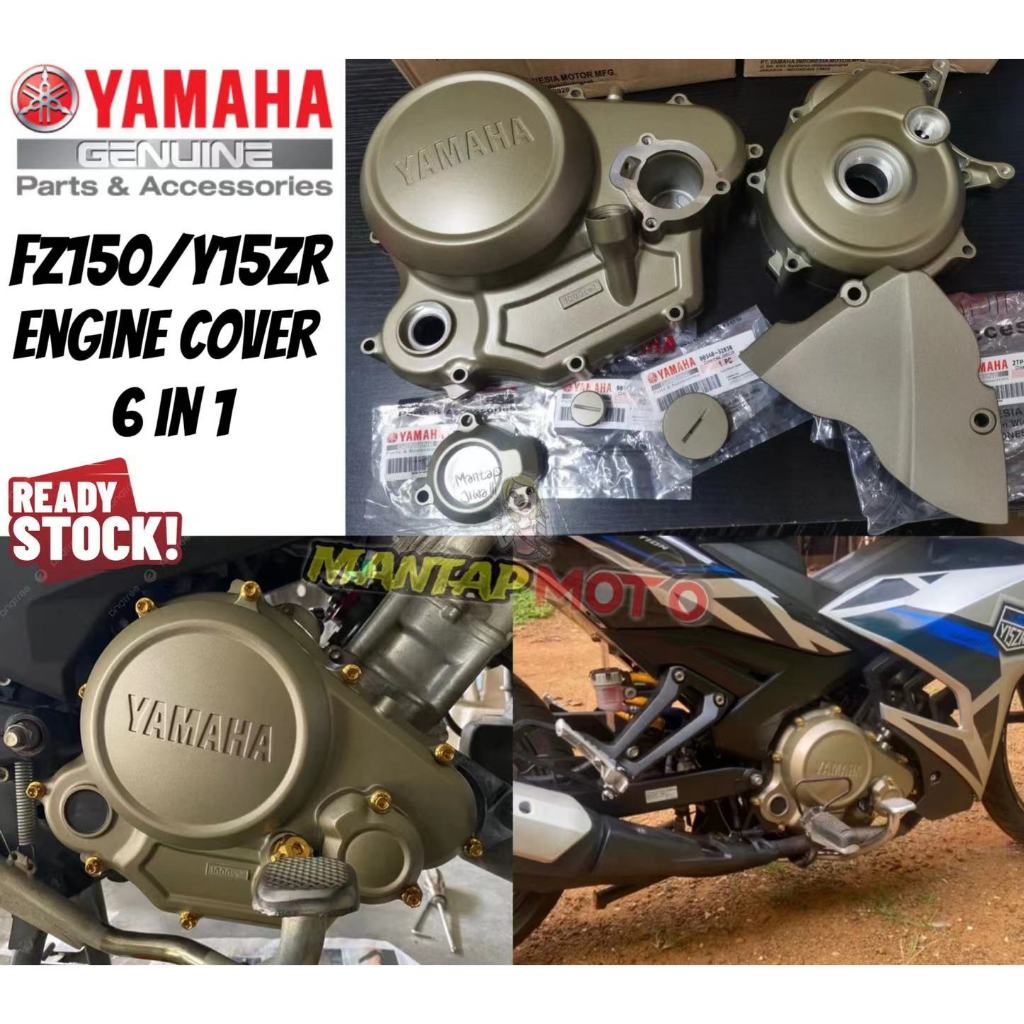 YAMAHA Y15ZR Y15Z Y15 FZ150-V2 GOLD CASING COVER ENGINE/ CRANKCASE COVER SET/ KULIT ENJIN ...