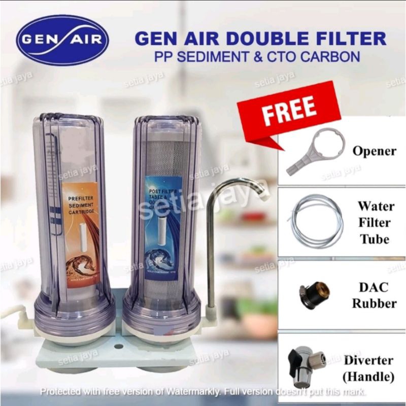 double filtration system filter double stage domestic water filter ...