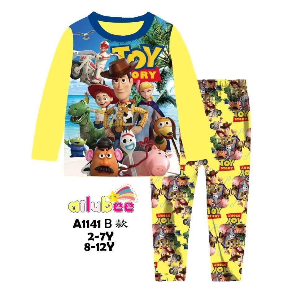 2-7Y TOY STORY Pyjamas Kids Sleepwear TOY STORY Clothes Set | Shopee ...
