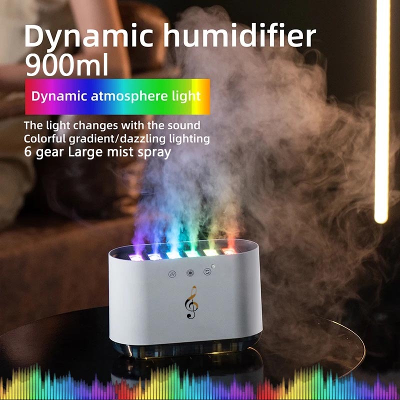 Dynamic Air Humidifier Large Spray Moisturizer Colorful Atmosphere ...