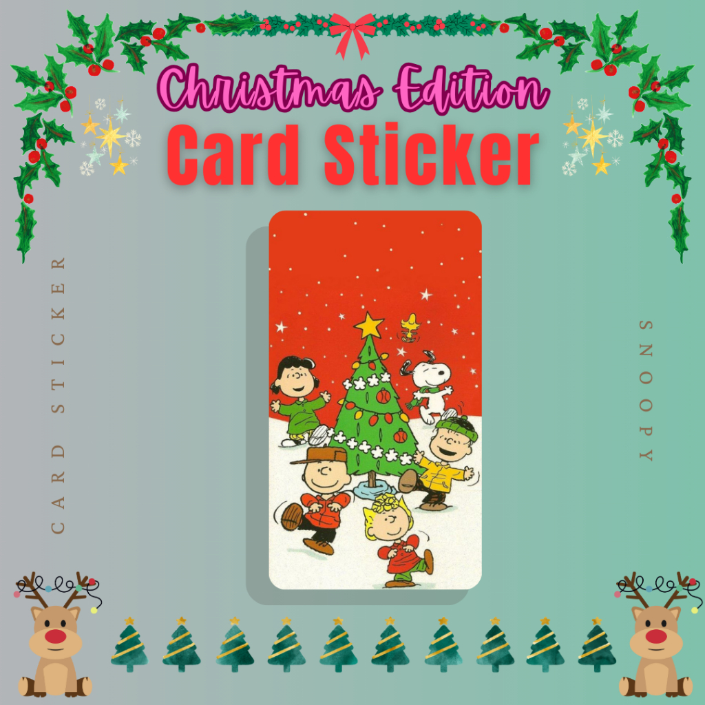 🎄 CHRISTMAS EDITION 🎄 SNOOPY - TOUCH N GO CARD STICKER - TNG CARD / ATM ...