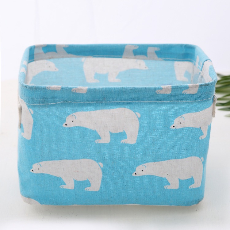 Animal Cartoon Design Foldable Storage Basket Toy Organizer Laundry ...