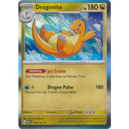 Dragonite / 149/165 / Reverse Holo & Holo Rare / Scarlet & Violet 151 ...