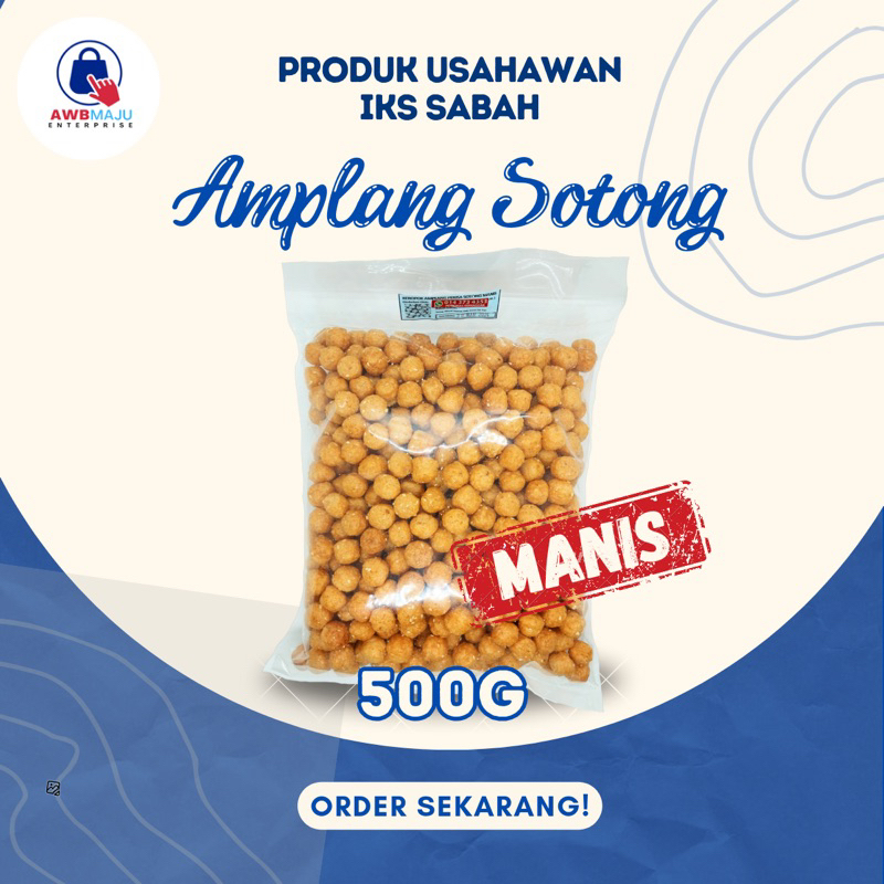 Amplang Sotong BBQ berat (500g) Produk Halal | Shopee Malaysia