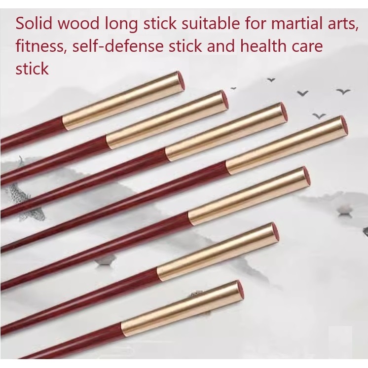 Solid Wood Long Stick Wooden Hiking Stick, Walking Support Cane ...