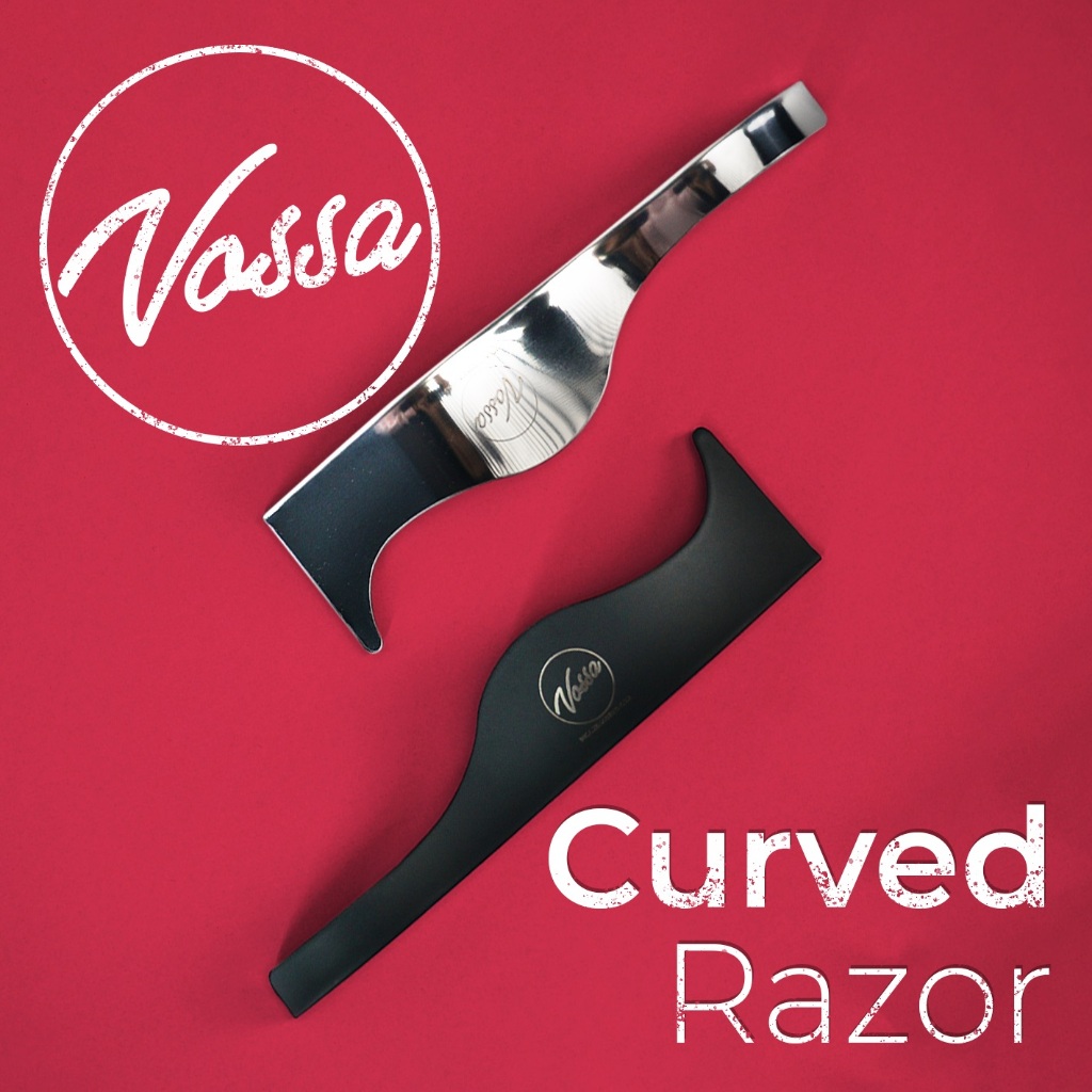 Vossa Curved Razor for precision shave | Shopee Malaysia