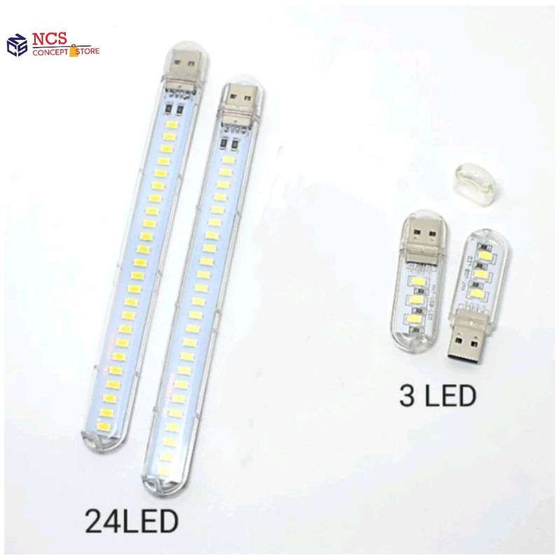 3LED / 24LED Portable Mini USB LED Night Light Extension USB Keychain 5V Desk USB Reading lamp ...