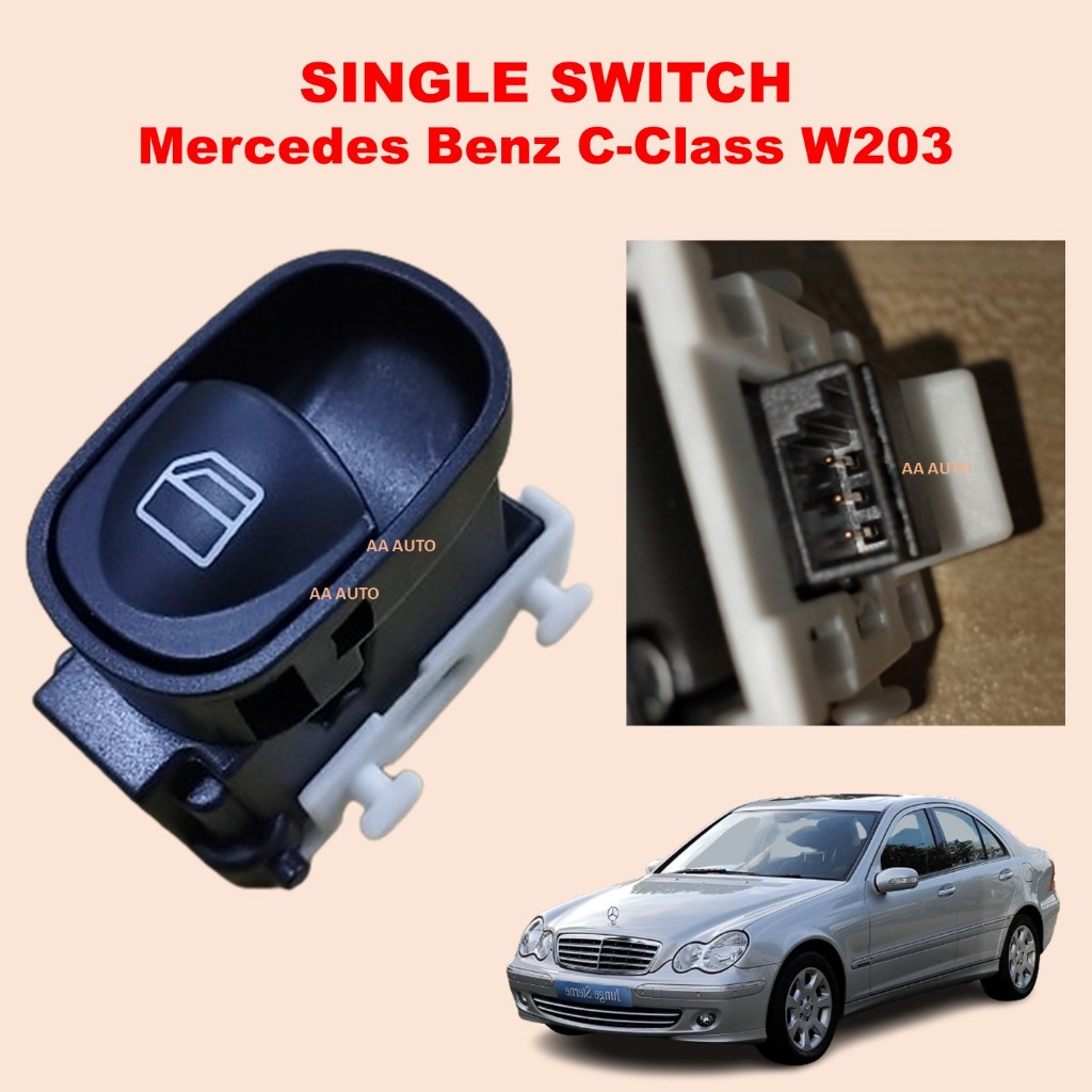 ORIGINAL Mercedes Benz C-Class W203 Power Window Single Switch Sub ...