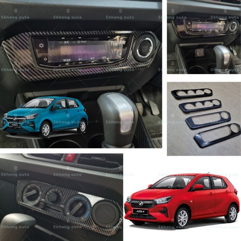 perodua axia 2023 car ac switch panel frame cover garnish accessories ...