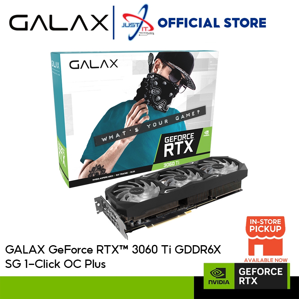 GALAX GeForce RTX3060 TI GDDR6X SG 1-Click OC Plus 8GB GDDR6X GRAPHICS ...