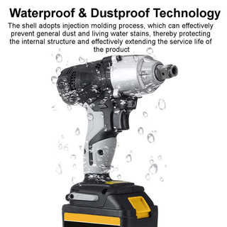 Impact Wrench Cordless High Torque Impact Gun 2 in 1 Impact Drill ...