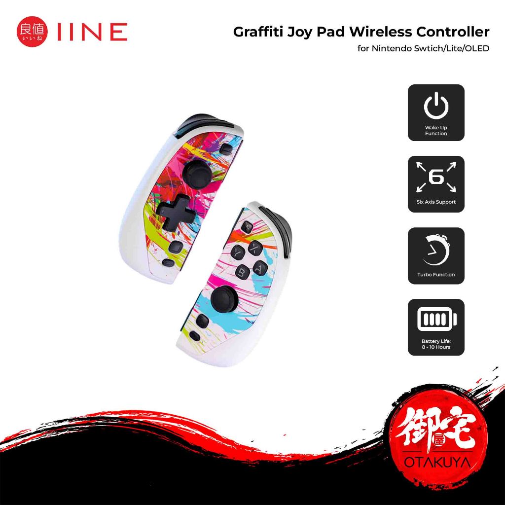 IINE Nintendo Switch OLED/V2 Graffiti Joy Pad Wireless Controller | Shopee Malaysia