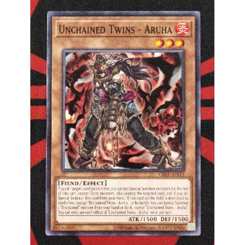 YUGIOH KONAMI CR01-AE111 Unchained Twins - Aruha (Common) | Shopee Malaysia