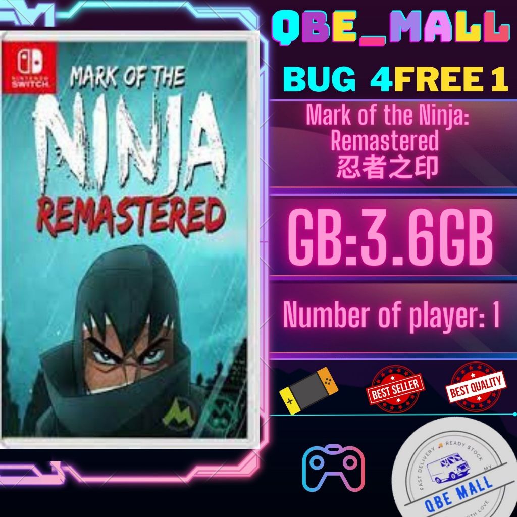 Mark of the Ninja: Remastered 忍者之印 (Nintendo switch) DigitalDownload ...