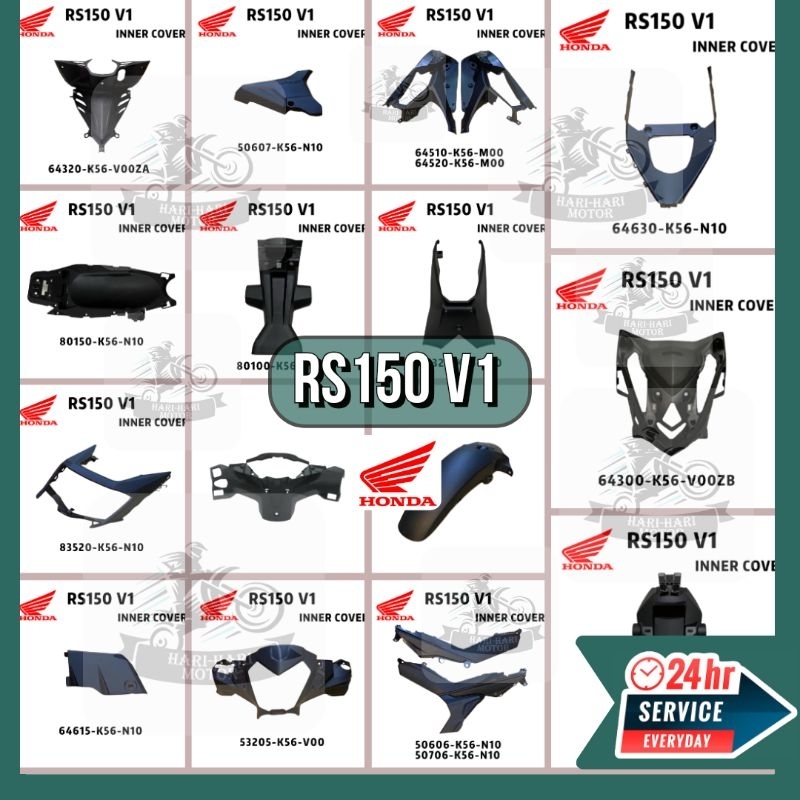 HONDA RS150 V1 WINNER150 Inner Body Full Set Baru Semua Part rs150 ...