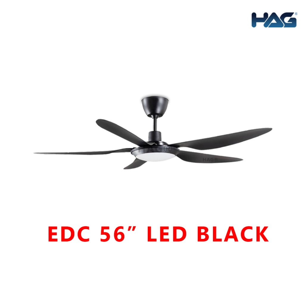 HAG® SILENZ EDC42/EDC56/GLAM56 Designer 5 Blades DC Ceiling Fan With ...