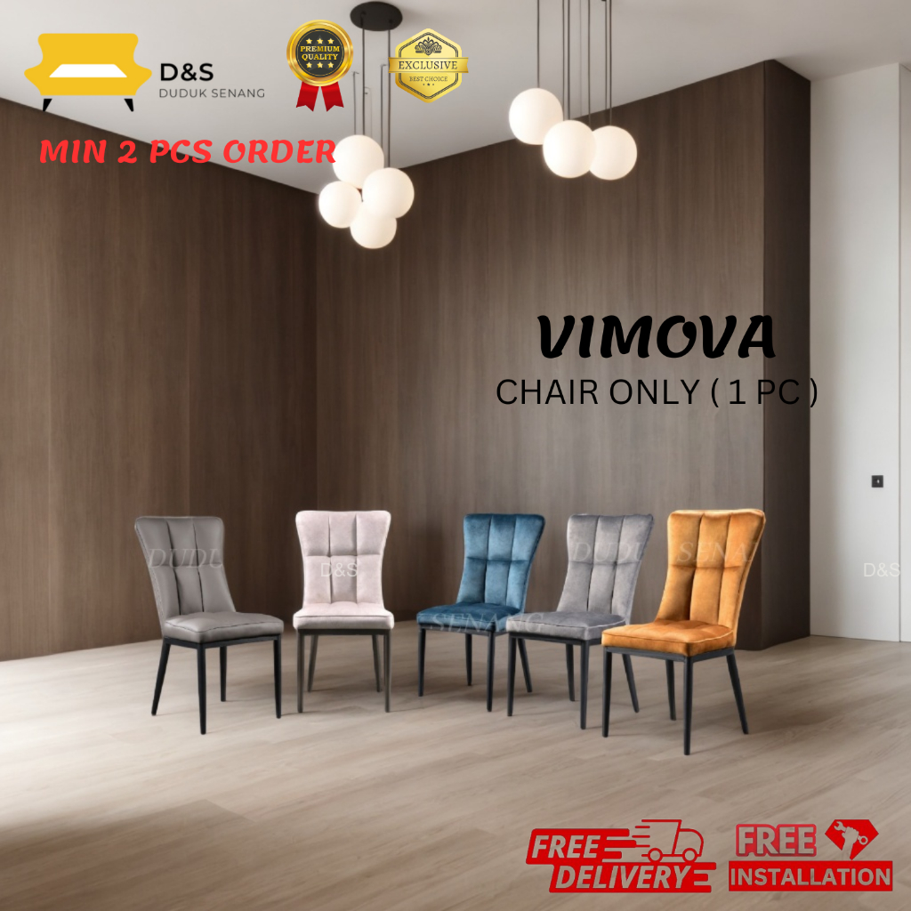 VIMOVA Trendy Colour Dining Chair (1PC) / Kerusi Makan Multipurpose ...