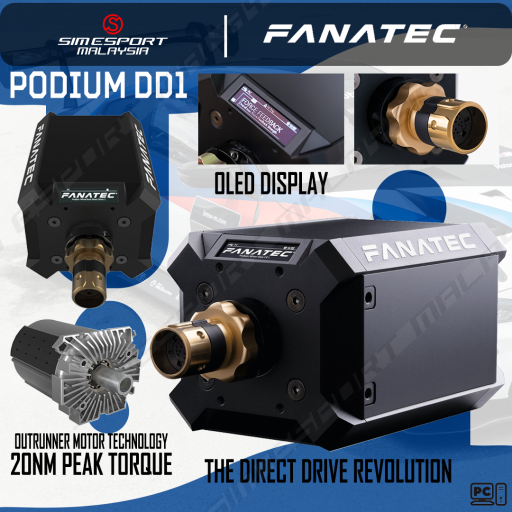 Fanatec | Podium | DD1 Wheelbase 20NM | Shopee Malaysia