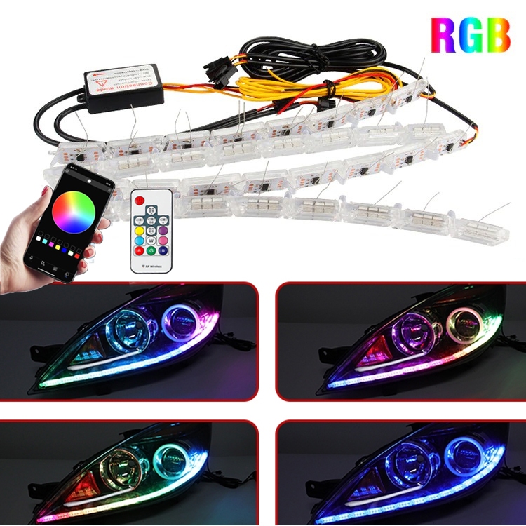 RGB LED Light For Car LED DRL LED Daytime Running Lights Colorful LED ...