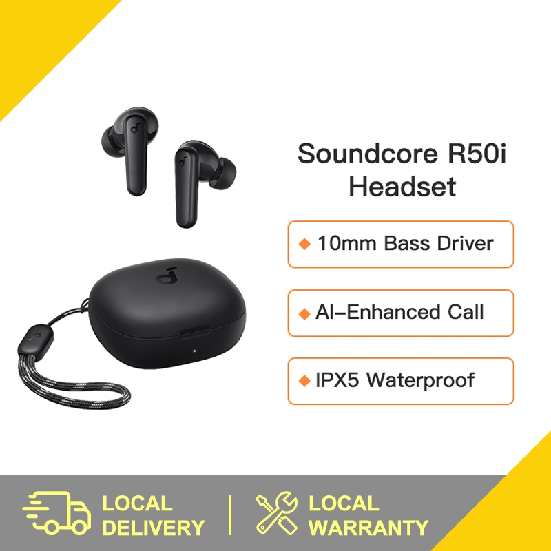Soundcore Anker R50i True Wireless in-Ear Earbuds, 30H+ Playtime, Clear ...