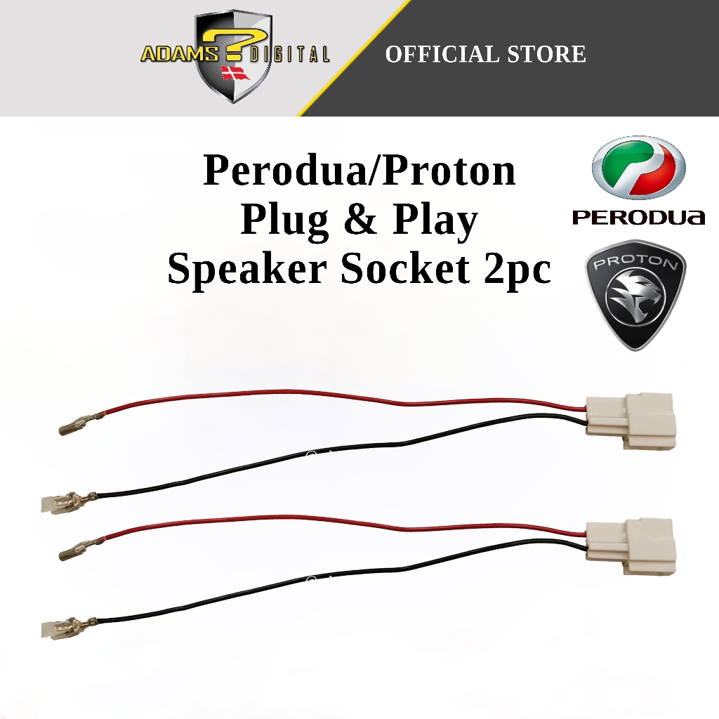 Proton/Perodua 2Pc Plug and Play Connector Socket Axia/Alza/MyviLagi ...