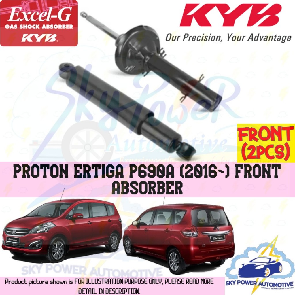 PROTON ERTIGA P690A (2016~) KAYABA KYB EXCEL G GAS SHOCK ABSORBER FRONT 2PCS | Shopee Malaysia