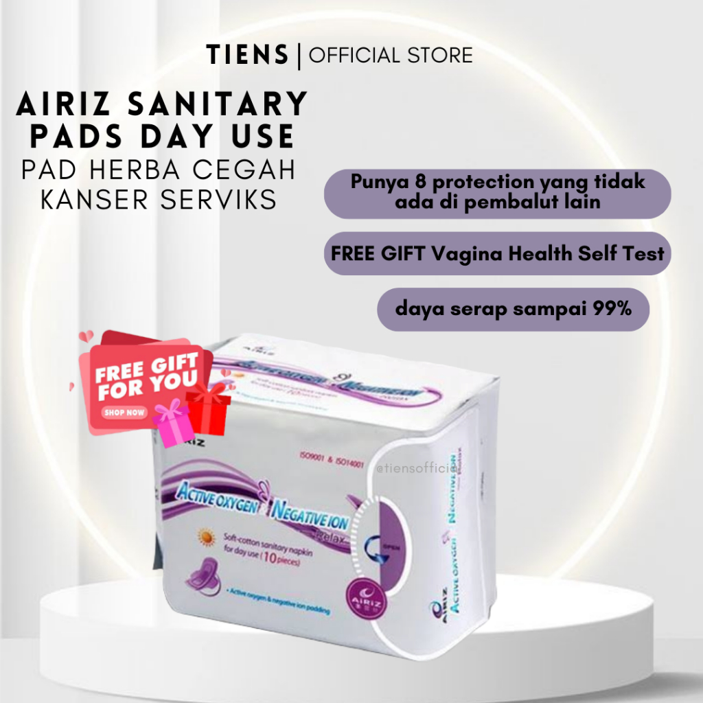 Sanitary Pad Airiz Relax DAY original HQ FREE GIFT Vagina Health Self ...