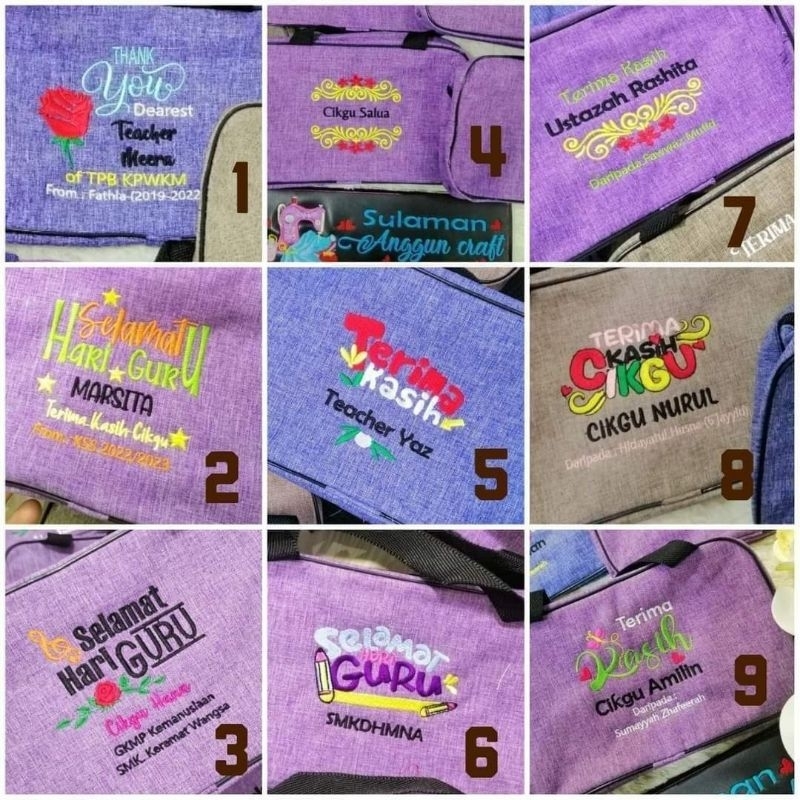 BEG SERBAGUNA SULAM NAMA. HADIAH/GIFT/TEACHERS DAY | Shopee Malaysia