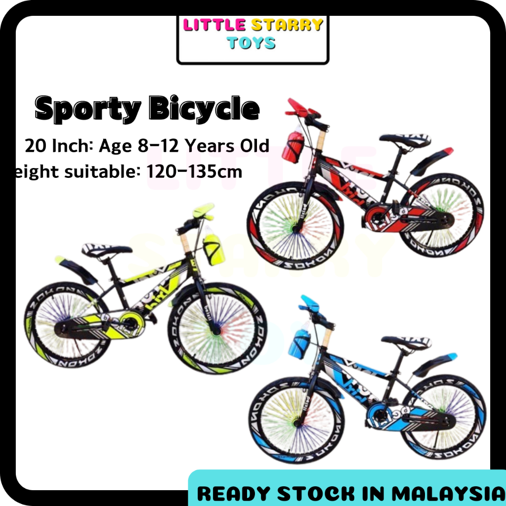 Ready Stock !!! Kids Sporty Bicycle 20’ Inch Sesuai untuk kanak-kanak 8 hingga 12 tahun 🚴 ...