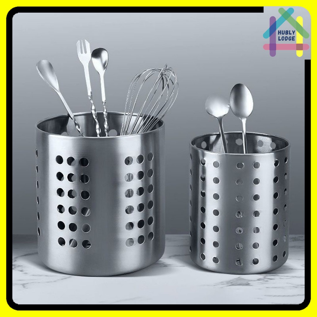 CUTLERY STAND KITCHEN UTENSIL RACK STAINLESS STEEL KITCHEN CUTLERY ...