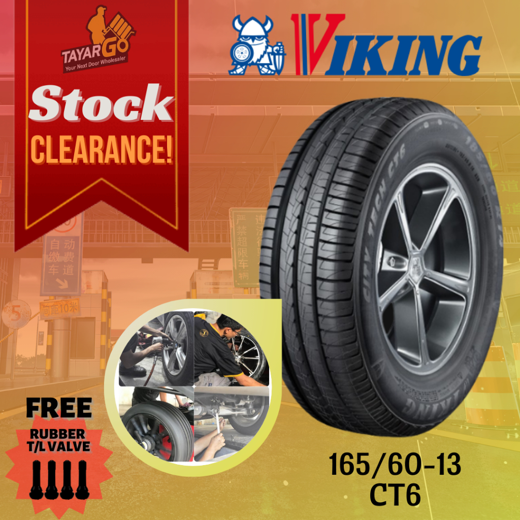 TAYARGO New Car Tyre 165 60 13 Viking Tyre Kereta Car Tayar Kereta ...