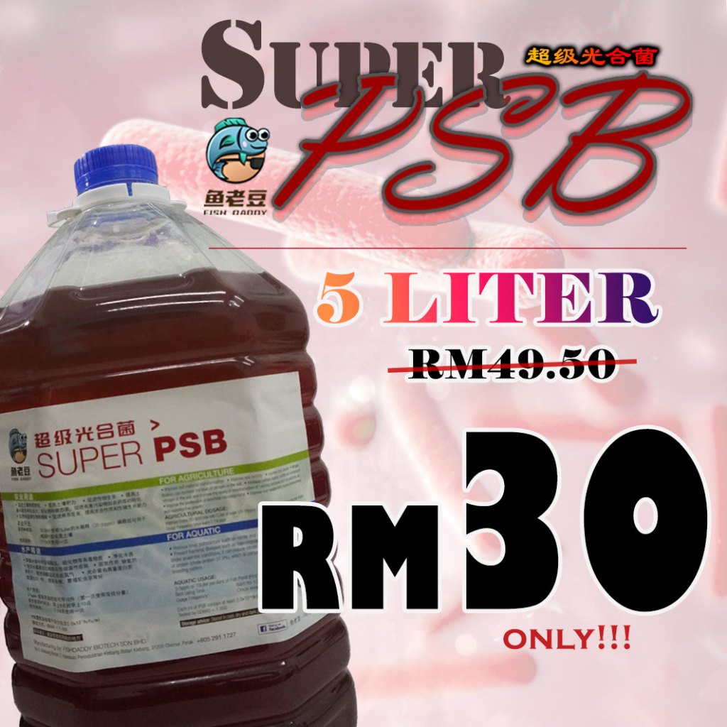 [Fish Daddy Official鱼老豆] 5L Super PSB | Aquaculture Agriculture Use | Penjernih Air Akuarium ...